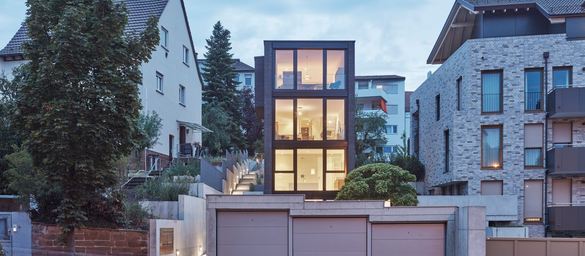 Tiny footprint, spacious building