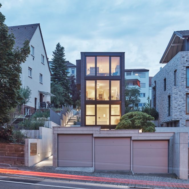 Tiny footprint, spacious building