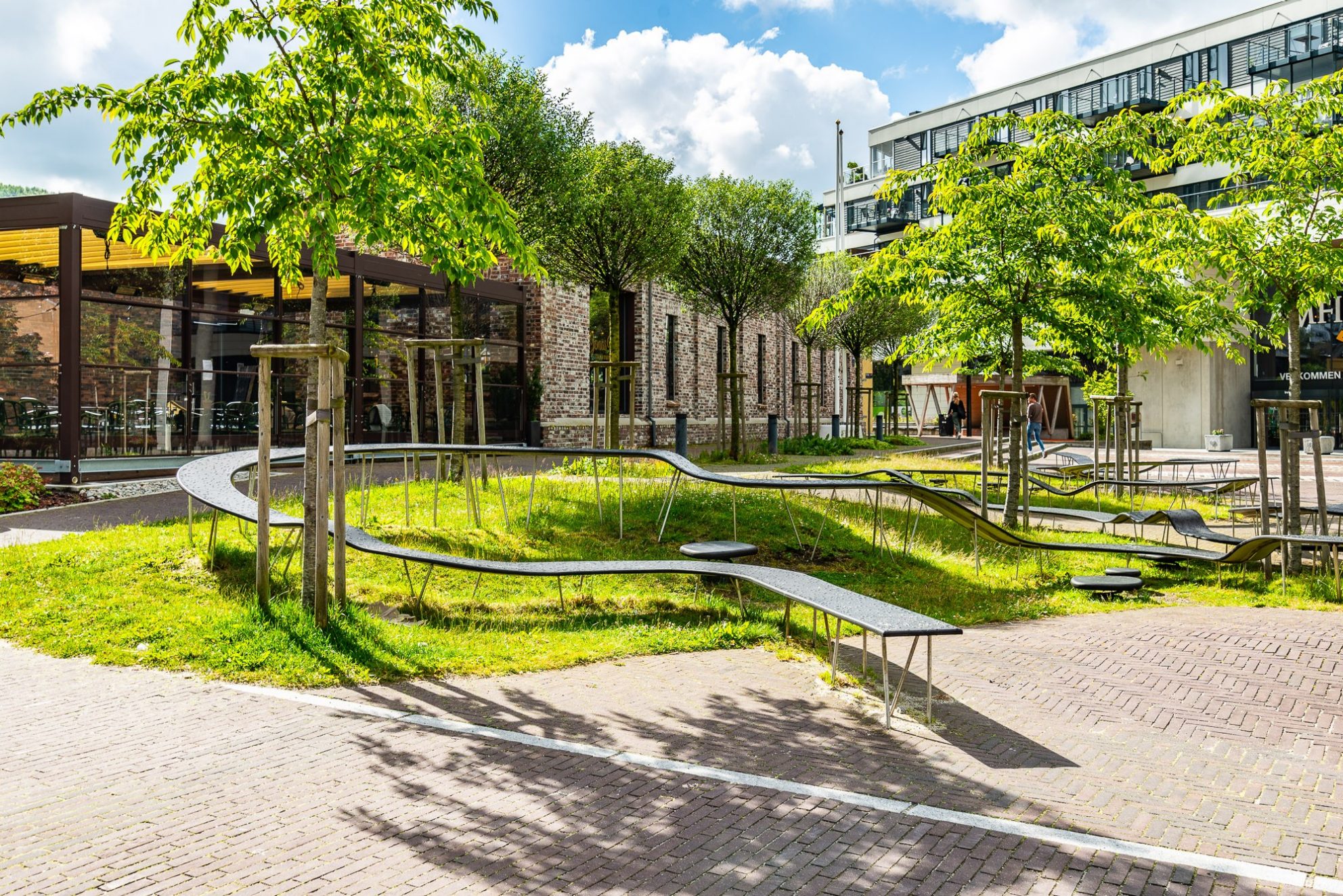 Rolling out the brick carpet