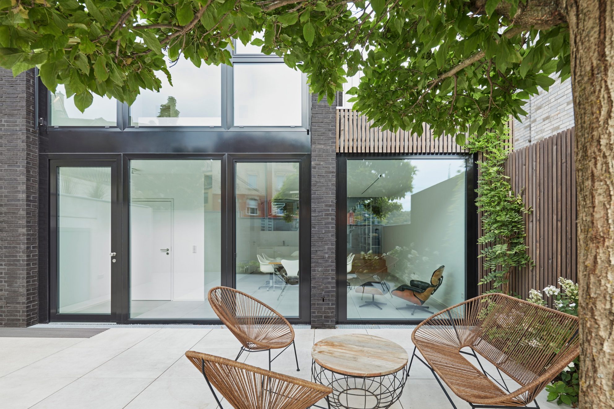 Tiny footprint, spacious building